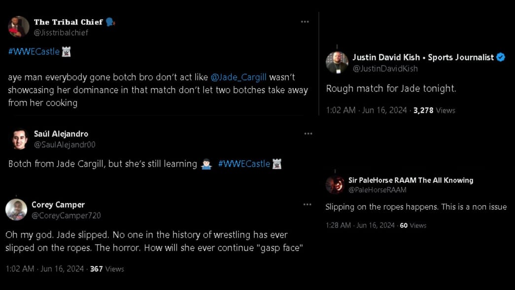 WWE: "Jade Cargill needs to go back to the WWE Performance Centre ...