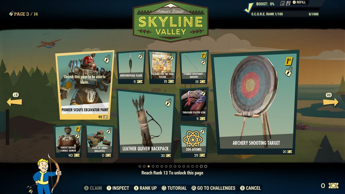 Fallout 76 Season 17: All Season page rewards, explored