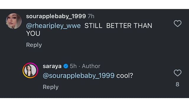 Saraya Fka Paige Has A One Word Response To A Fan Saying Rhea Ripley Is Better Than Her