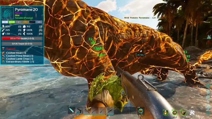 How to find and tame Pyromane in ARK Survival Ascended