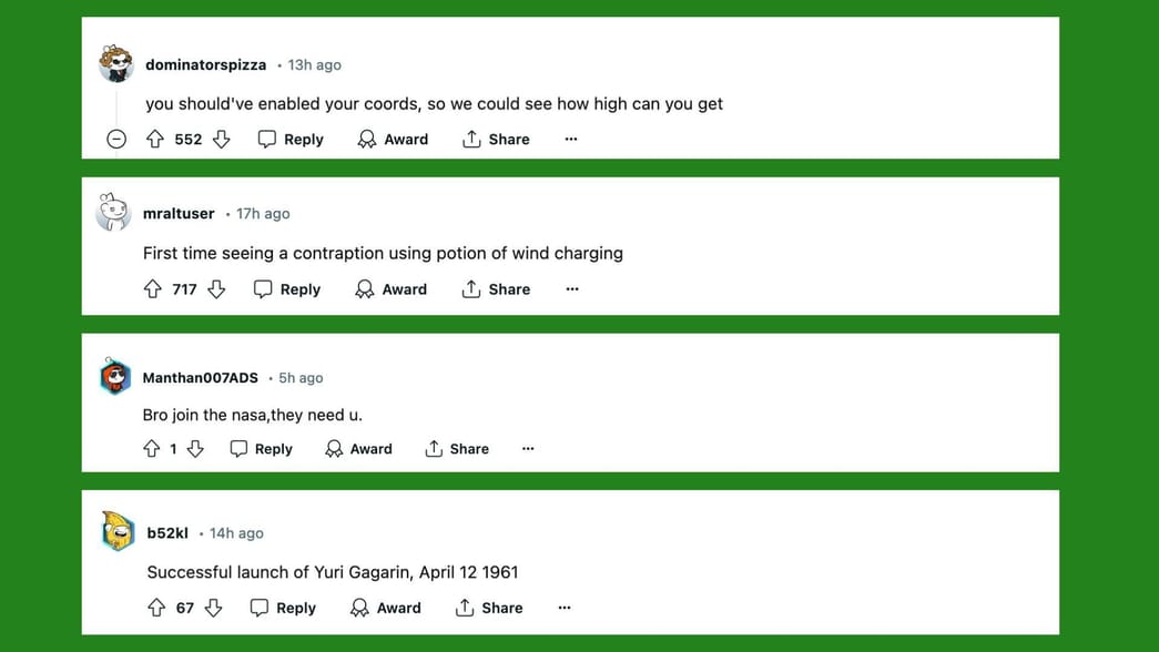 Minecraft player discovers cool way to use new wind charged potions