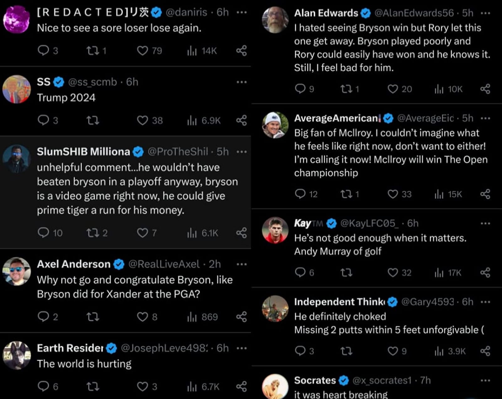 “That's got to hurt”; “Tough choke job” – Fans react to Rory McIlroy’s ...