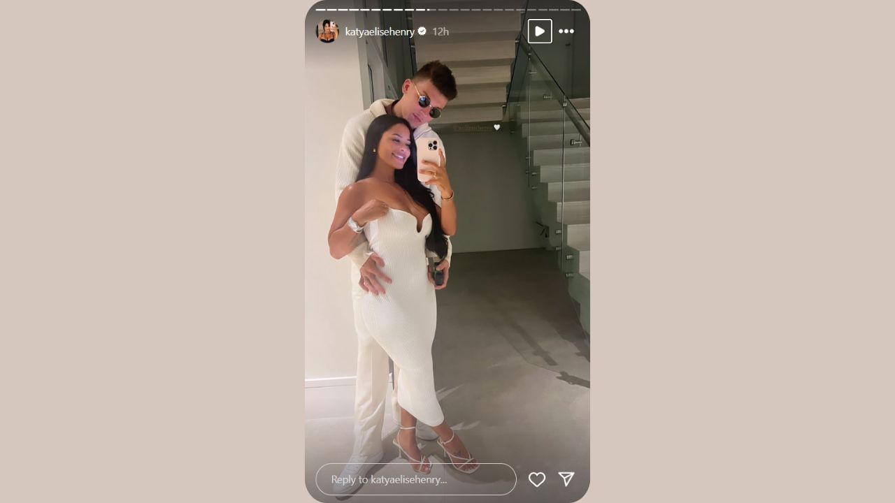 In Photos: Tyler Herro and girlfriend Katya Elise Henry rock all-white ...
