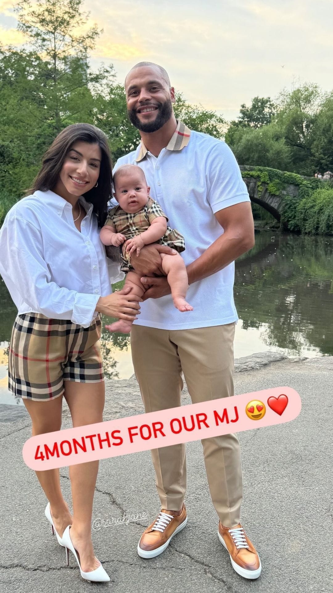 Dak Prescott and girlfriend Sarah Jane celebrate daughter MJ's four ...