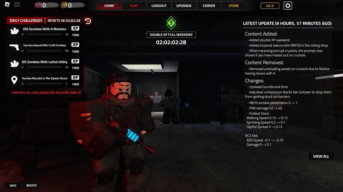 Korrupt Zombies: Double XP Weekend guide