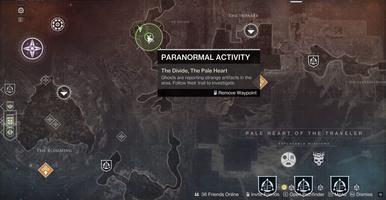 All Paranormal Activity locations guide in Destiny 2