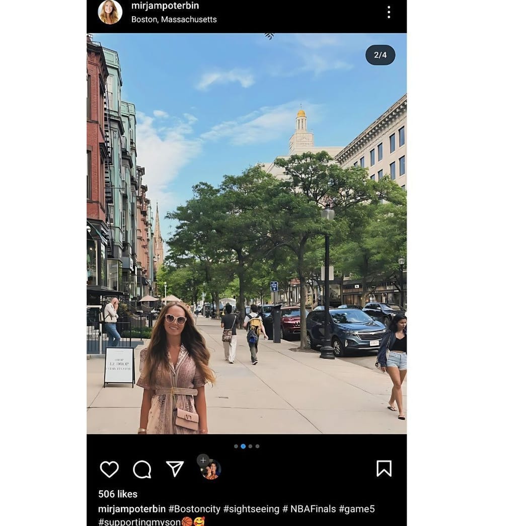 In Photos: Luka Doncic's mother Mirjam Poterbin goes sightseeing in ...