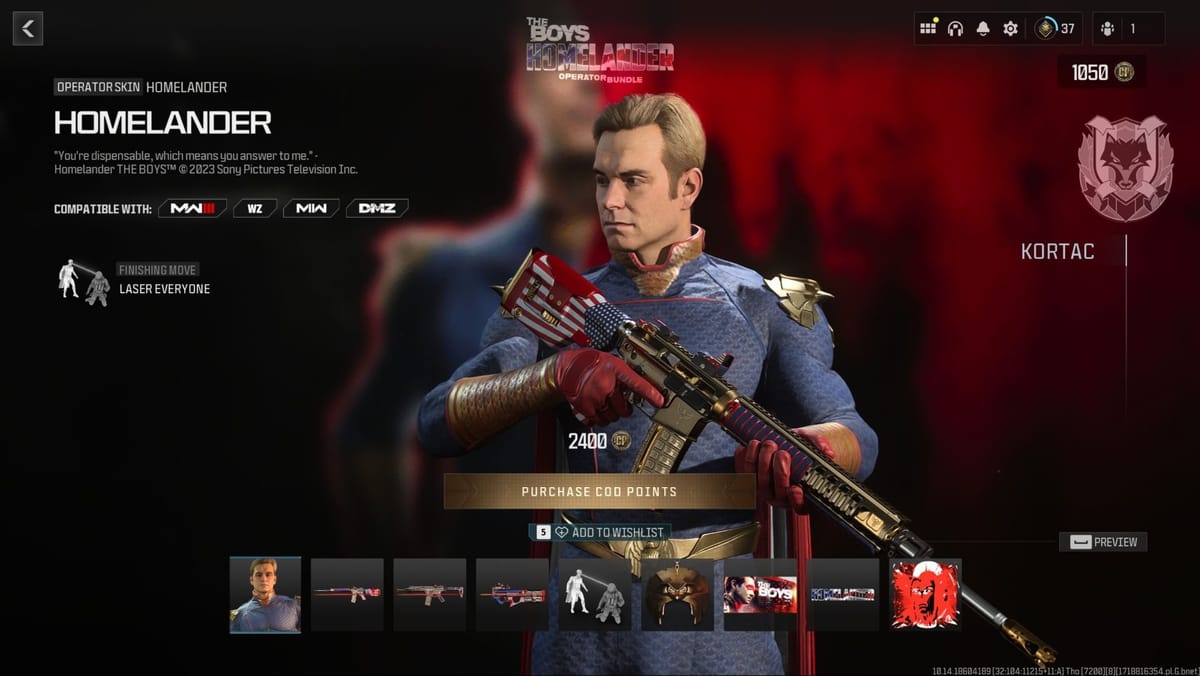 How to unlock Homelander in Warzone and MW3