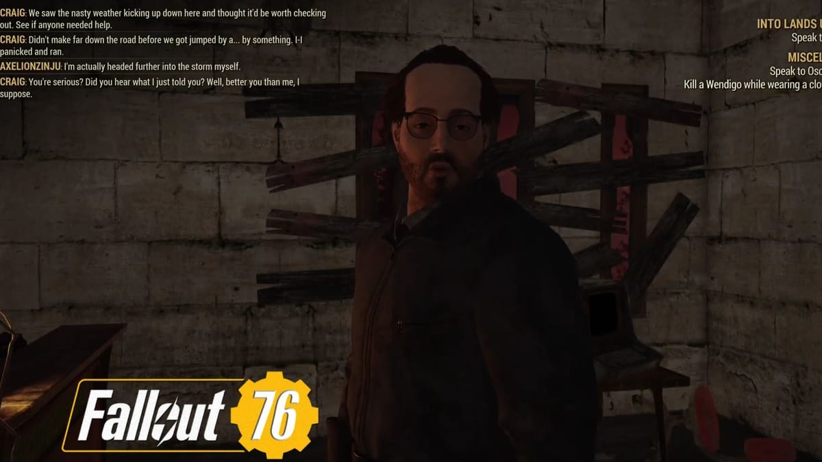 Fallout 76 Skyline Valley: How to complete Gather Personal Effect for ...