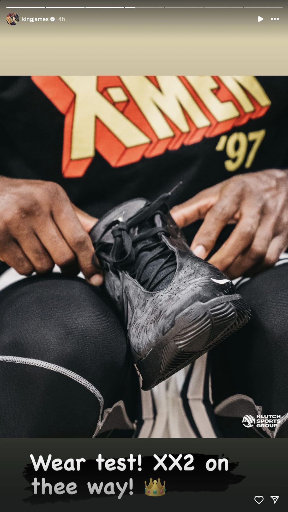"Wear test" - LeBron James leaks first images of Nike 'LeBron 22' on IG