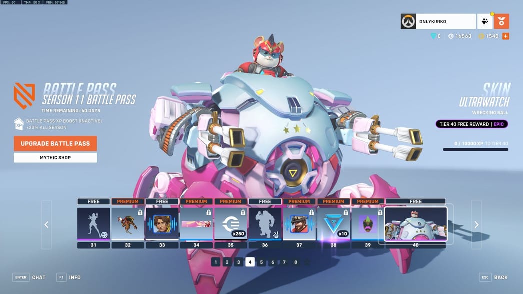 Overwatch 2 Season 11: All Battle Pass tiers and rewards