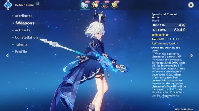 Best weapons for Furina in Genshin Impact