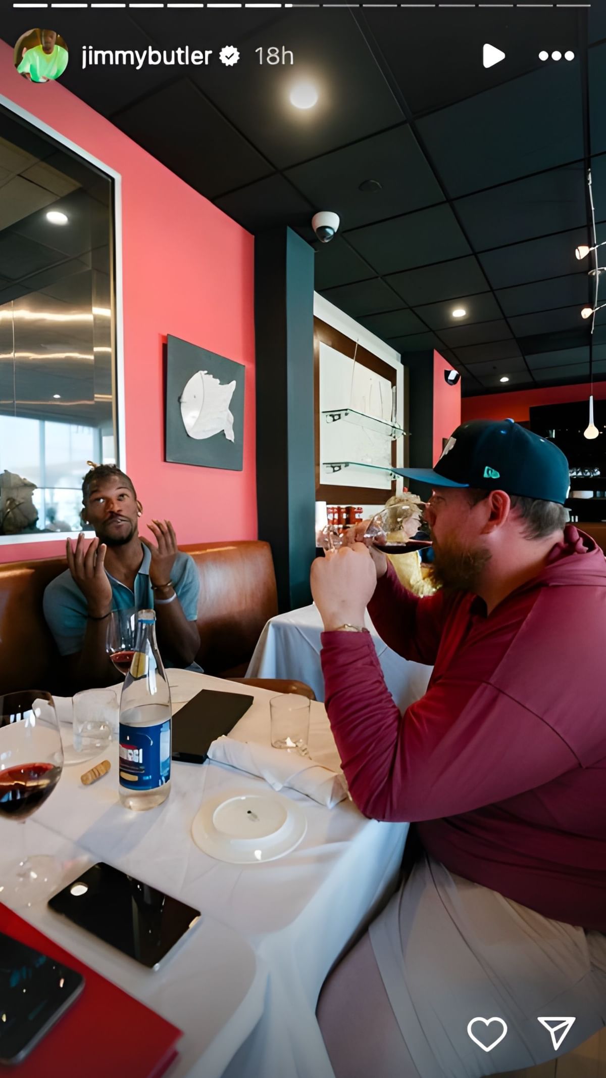 Jimmy Butler wines and dines with country singer Luke Combs, days after ...