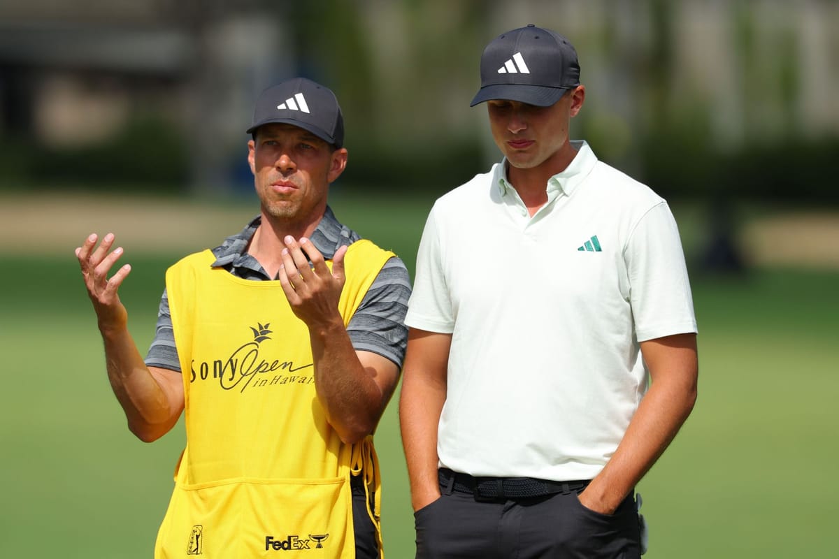 Who is Ludvig Aberg's caddie?