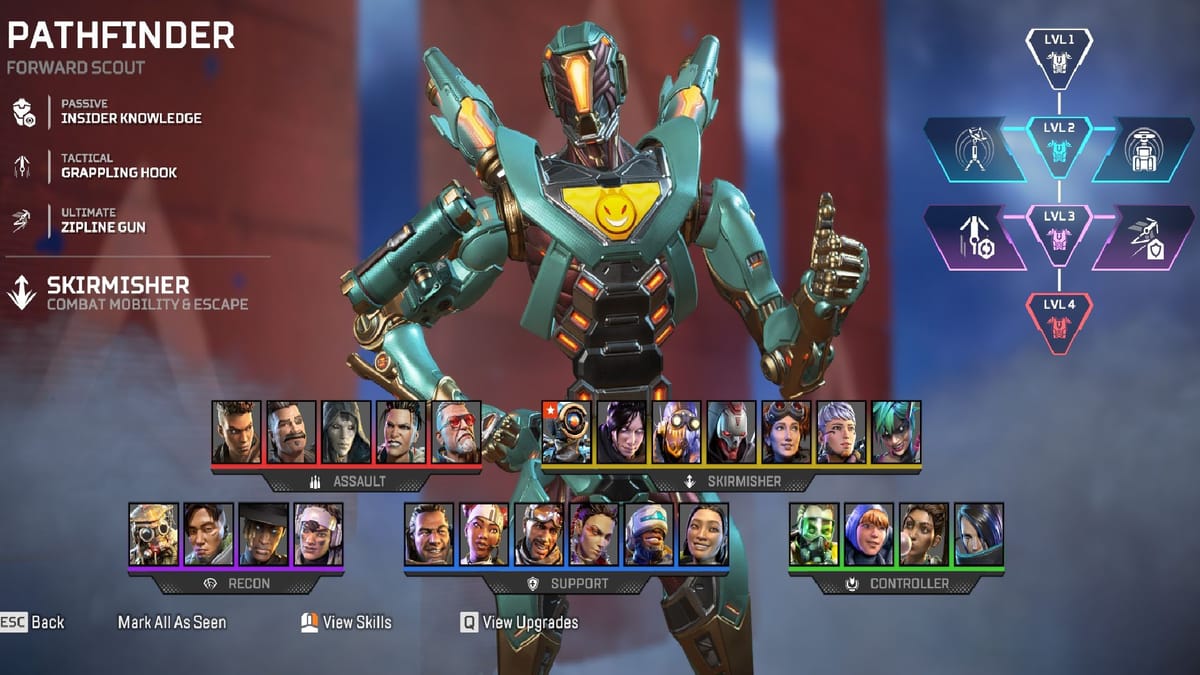 How does your main Legend in Apex Legends define your play style?