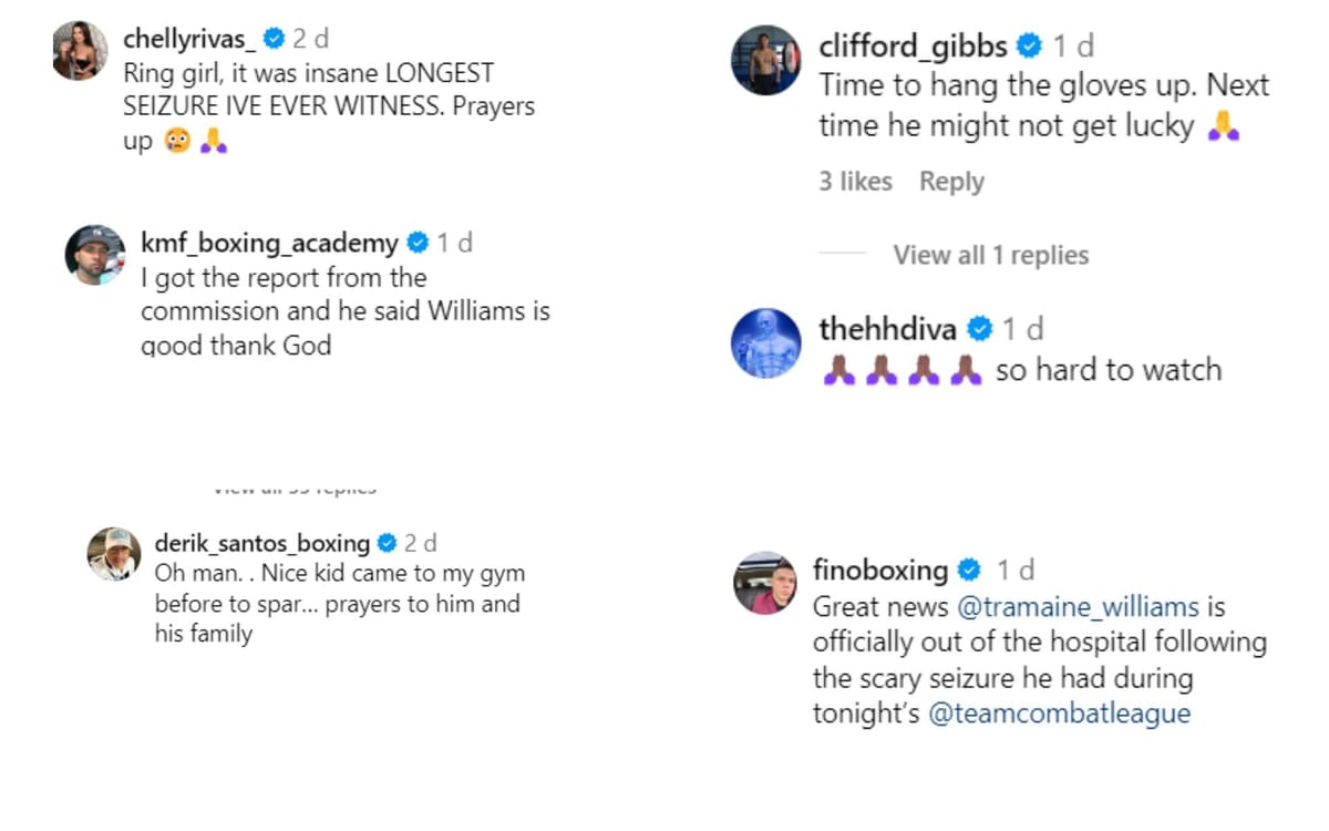 Reported update on Tramaine Williams after in-ring collapse, ring girl ...