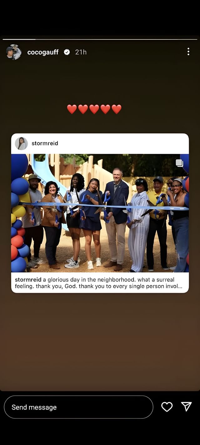 "So cute" - Coco Gauff thanks Emmy-winning actress Storm Reid for surprising her with New ...