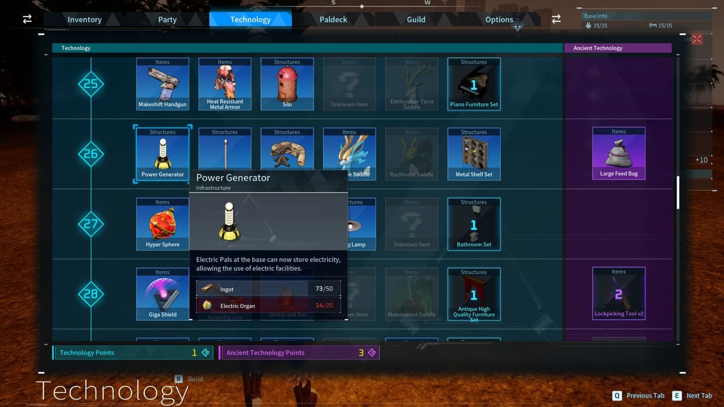 How to build Power Generator in Palworld