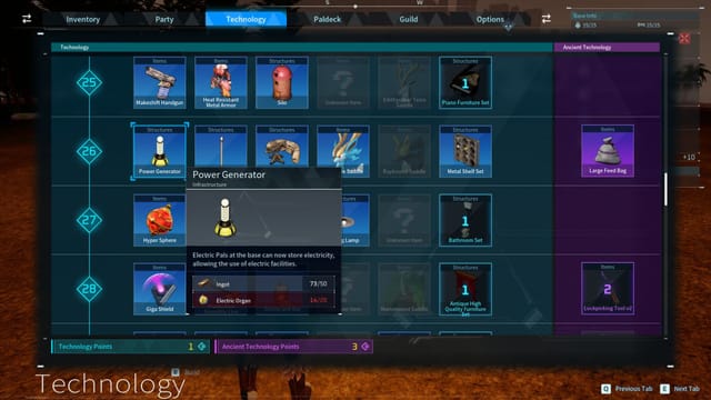 How to build Power Generator in Palworld
