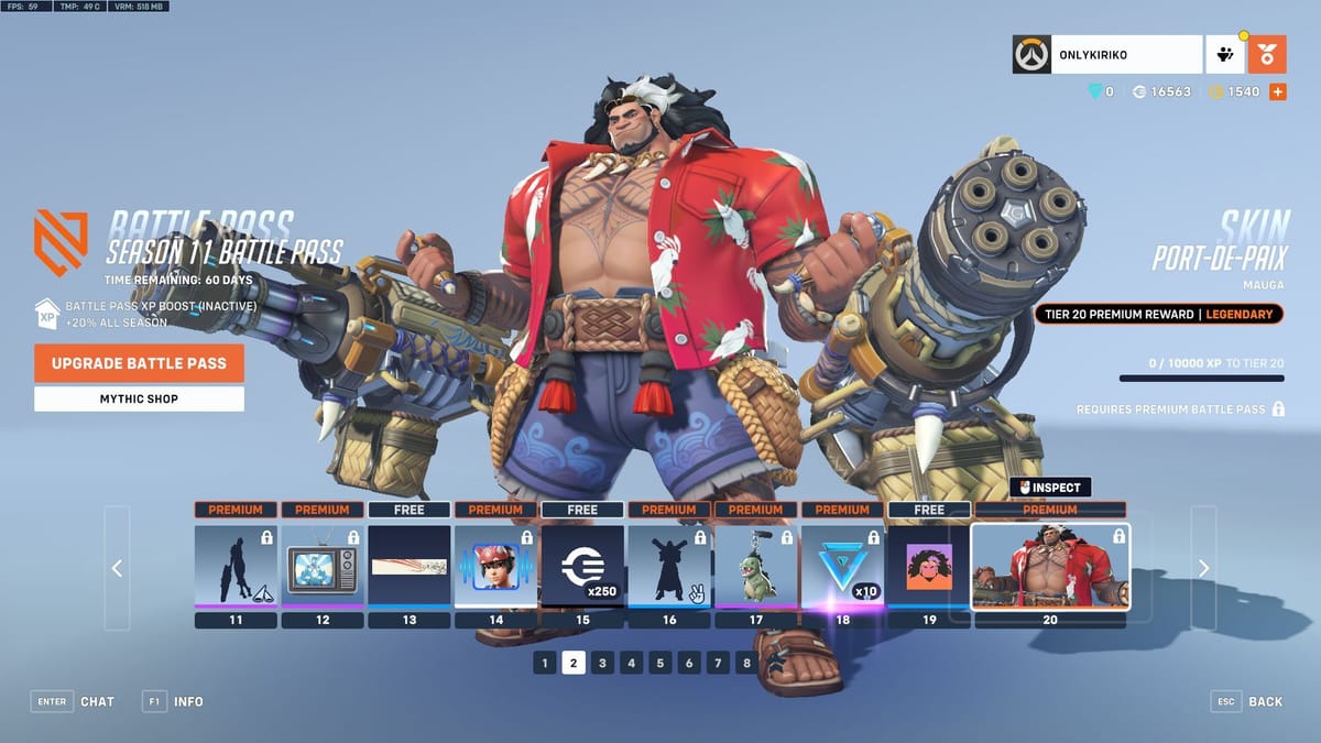 Overwatch 2 Season 11: All Battle Pass tiers and rewards