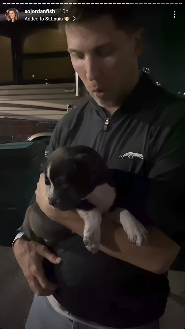 Denny Hamlin family takes adopted pup home in first-class comfort after ...