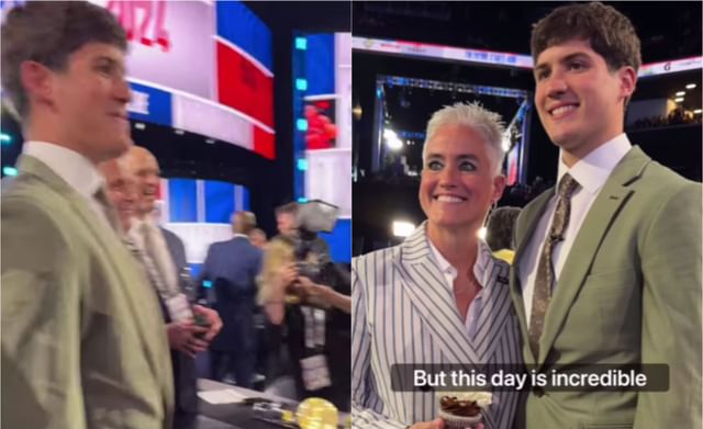 Reed Sheppard's mom beams with delight as family greets her with ...