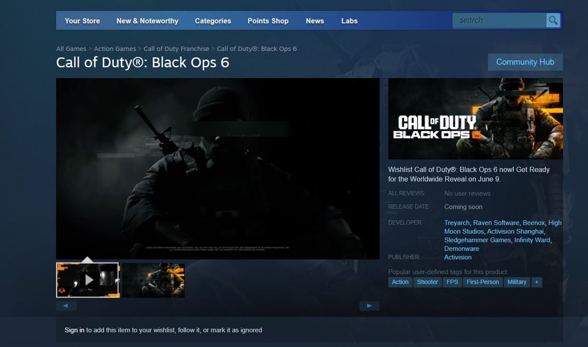 How many Call of Duty studios are working on Black Ops 6?