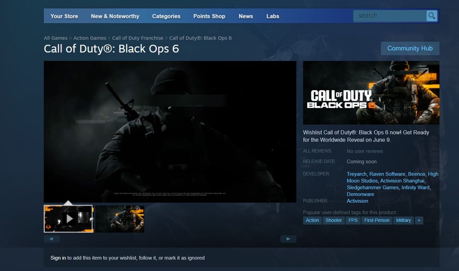 How many Call of Duty studios are working on Black Ops 6?