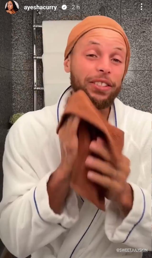 Steph Curry endorses wife Ayesha Curry's Sweet July face wash with a ...
