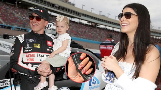 John Hunter Nemechek's wife Taylor shows off eye-catching chrome nails