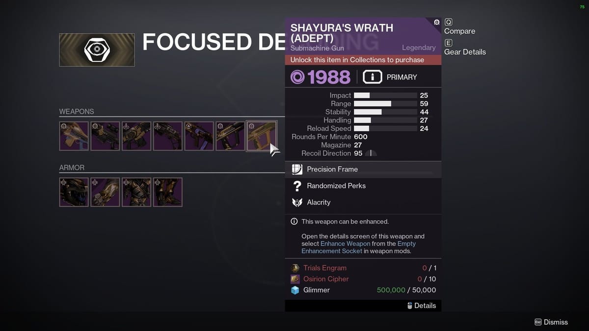 Shayura's Wrath updated god roll guide for Destiny 2 PvE and PvP (2024)