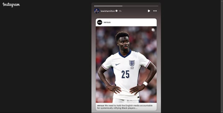 Lewis Hamilton pledges his support for Arsenal FC superstar against ...