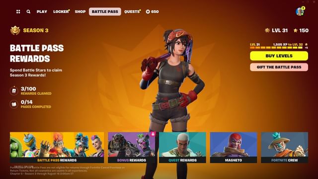 How to reach level 1000 in Fortnite Chapter 5 Season 3