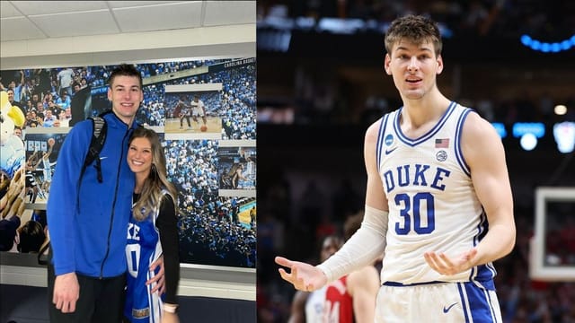 Duke's Kyle Filipowski and fiancee Caitlin Hutchison soak the sun amid ...