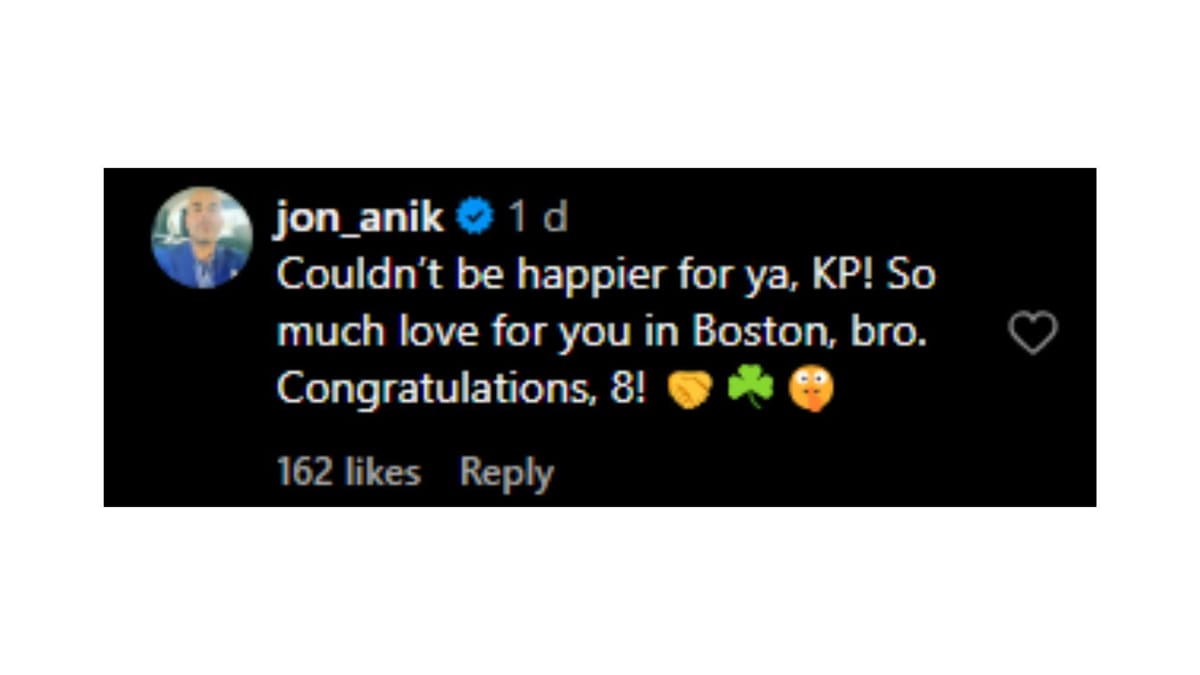 UFC commentator Jon Anik reacts after Kristaps Porzingis leads Boston ...
