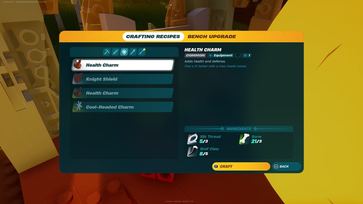 How to make Reflection Charm in LEGO Fortnite