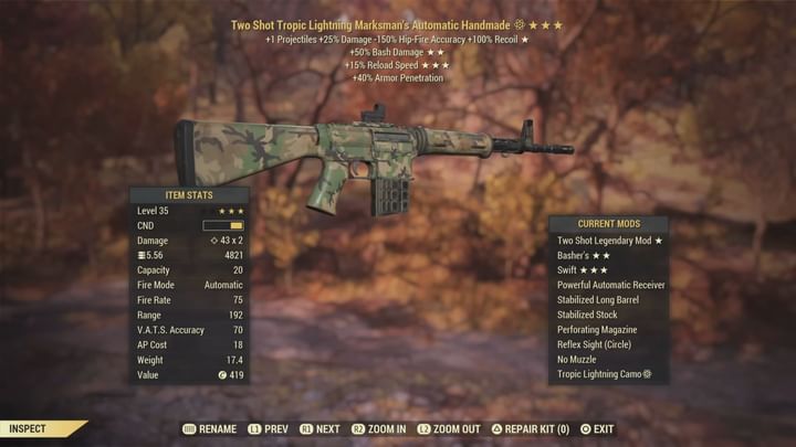 Best Fallout 76 Commando build: Perk Cards, weapons, stats, and more