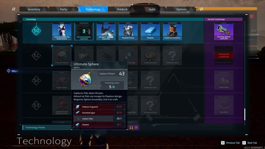 How to get Ultimate Sphere in Palworld