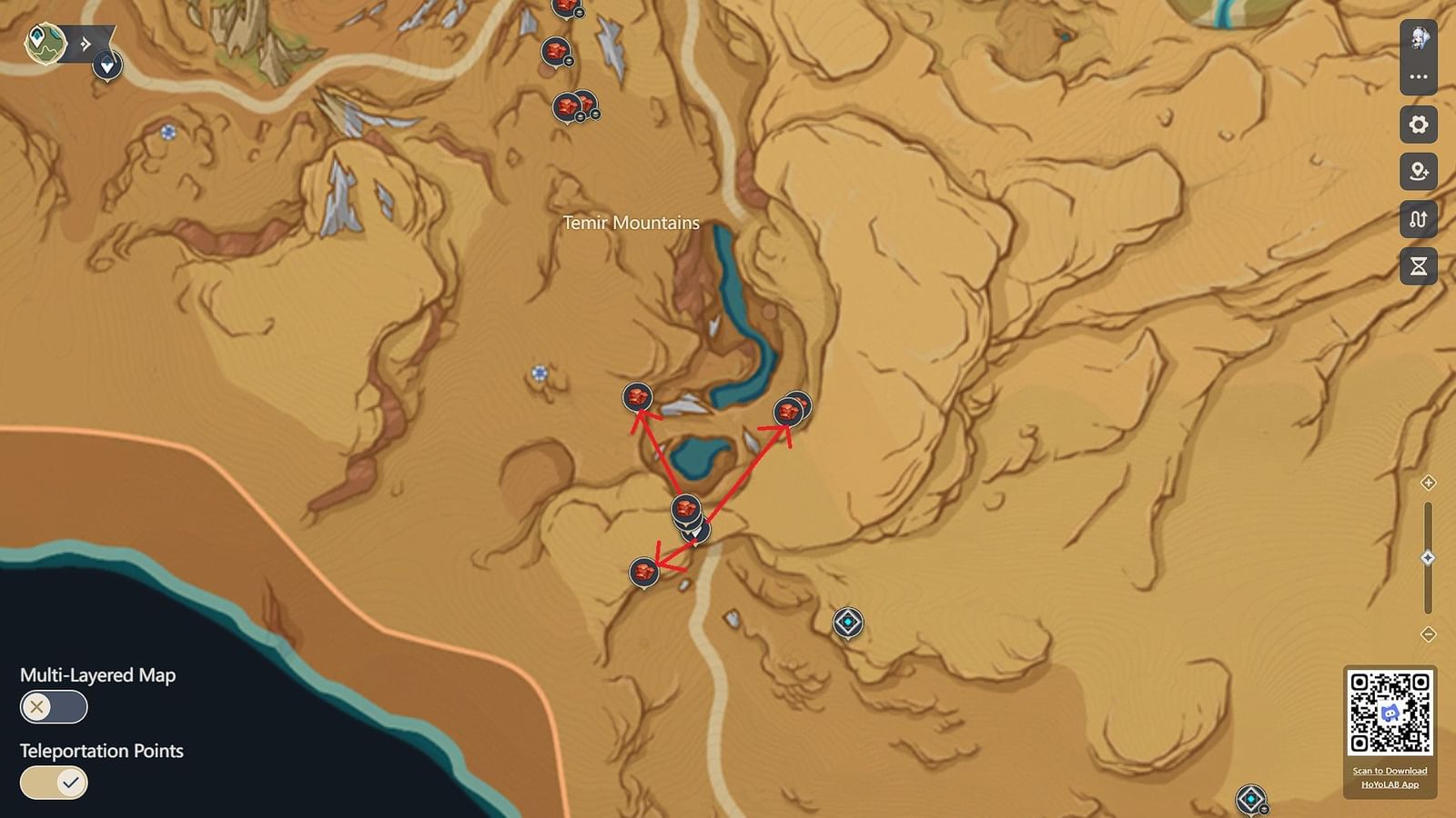 Genshin Impact Trishiraite locations and farming routes