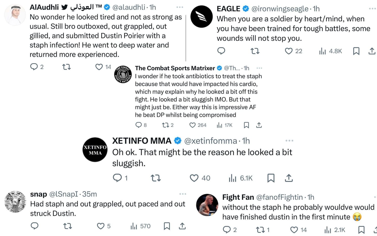 "No wonder he looked tired and not as strong" - Fans react to Islam ...