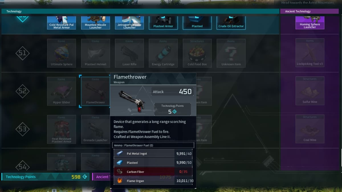 Palworld Flamethrower: How to get, best uses, and is it any good?