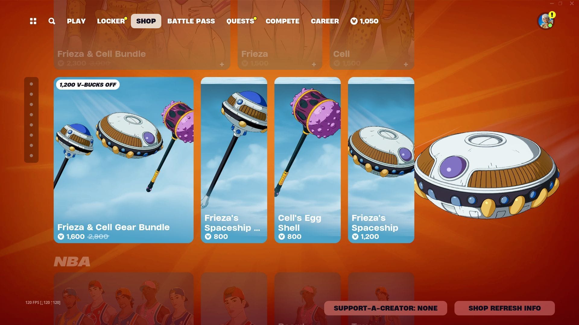 How to get Frieza and Cell (Dragon Ball) skin in Fortnite