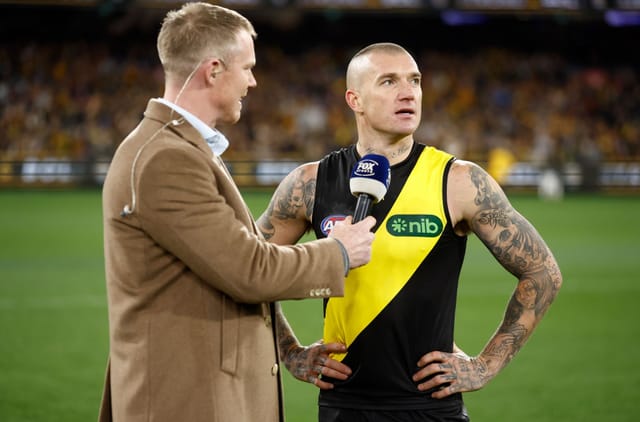Every word from Dustin Martin’s emotional post-match interview ...
