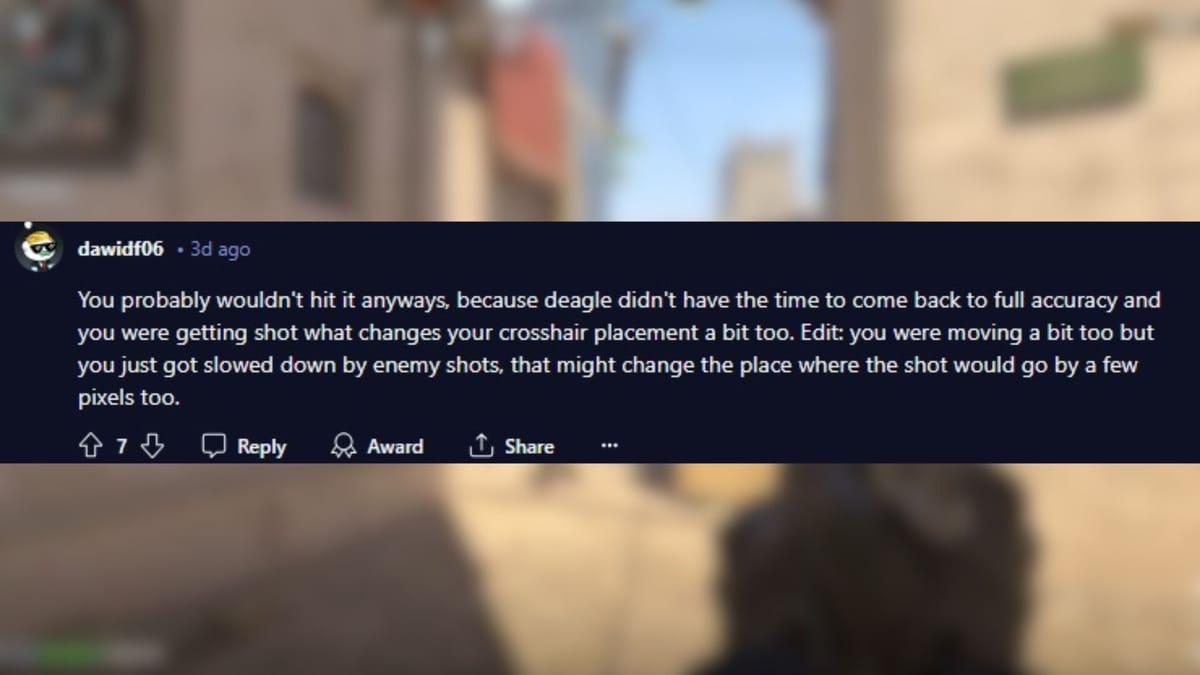 CS2 player dodges Deagle headshot thanks to teammate's friendly fire ...