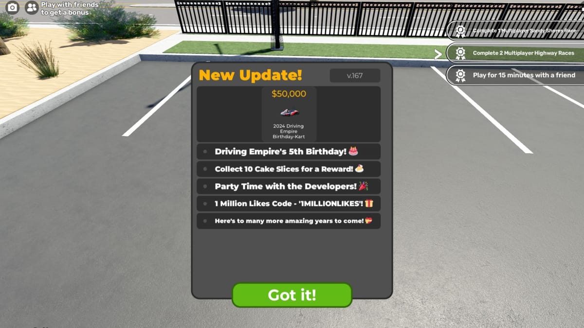 Driving Empire: Update v.167