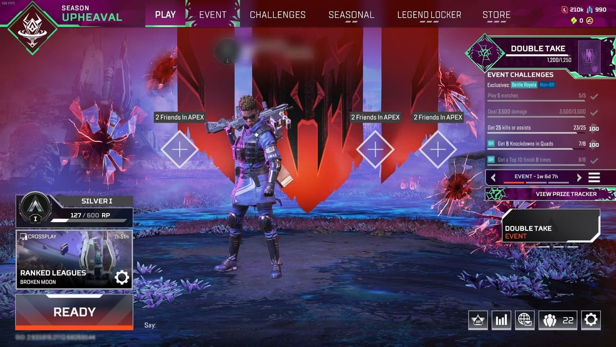 New Apex Legends lobby bug shows Quads member slots for Ranked Mode