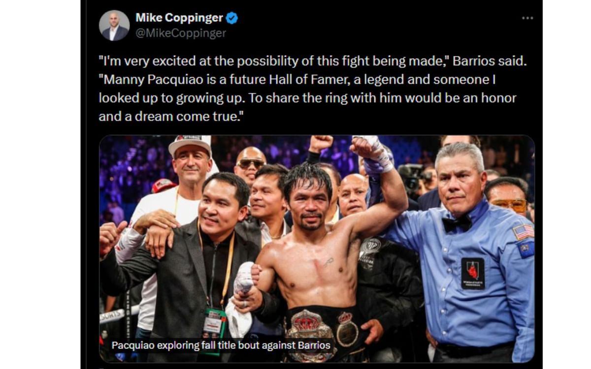 WBC: 45-year-old Manny Pacquiao in talks to return to boxing to challenge for WBC welterweight ...