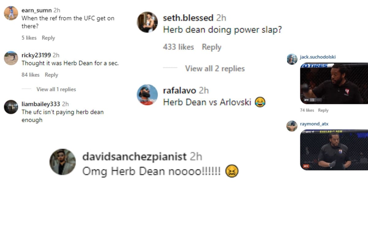 "When the ref from the UFC get on there?" - Fans drop a plethora of ...