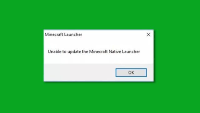 How to fix 'unable to update the native Minecraft launcher'