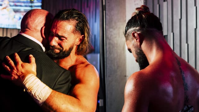 WWE shows what happened backstage immediately before Seth Rollins ...
